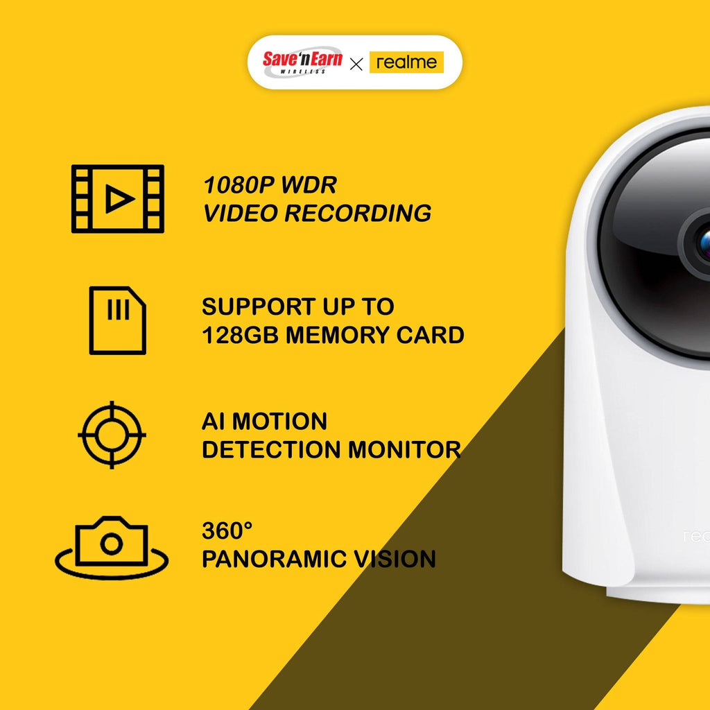 Realme Smart Cam 360° | Specs, Price in Philippines 🚚 COD 📱 1 Year ...