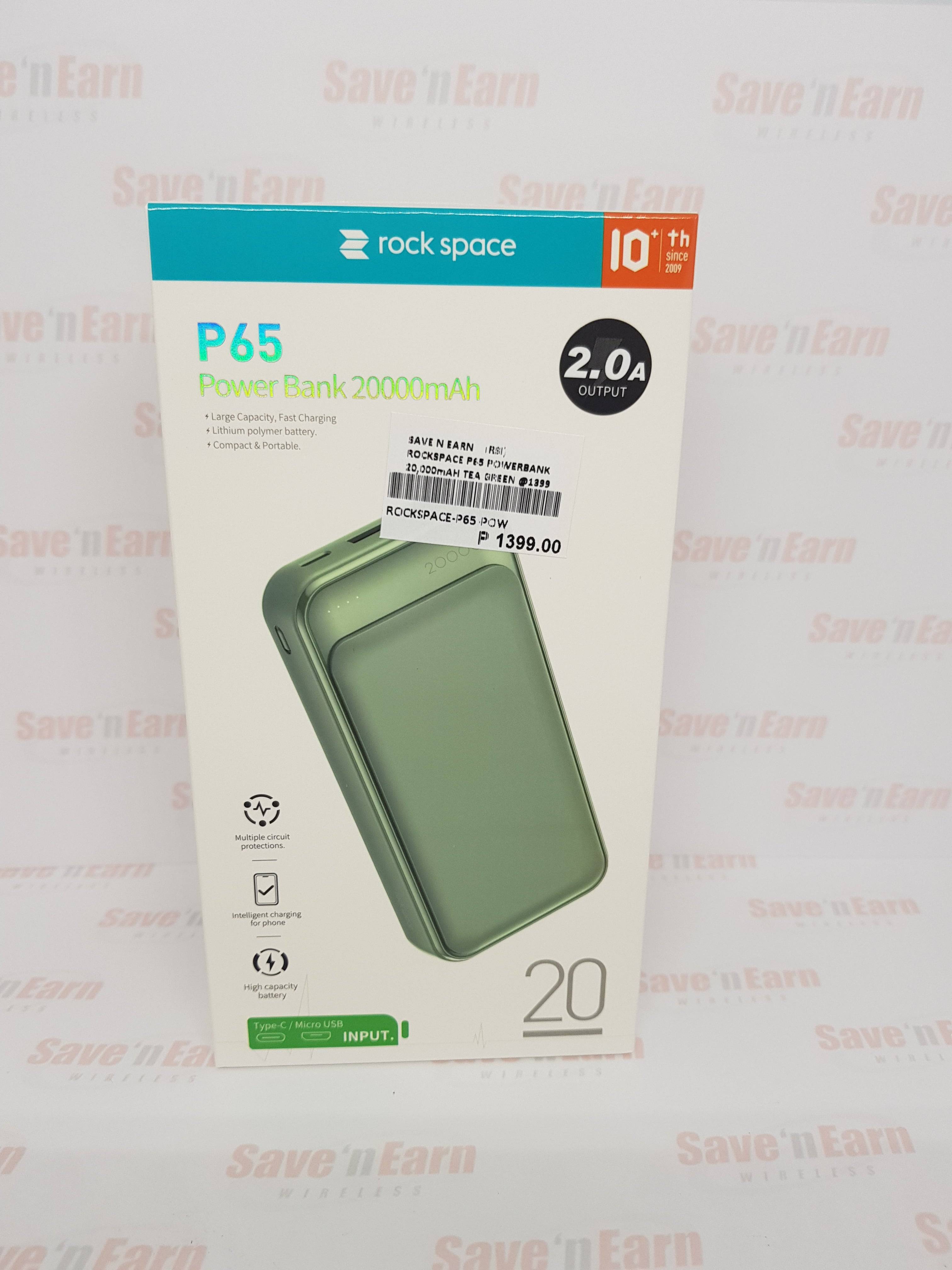 Rock Space P65 Power 20000mAh 2.0A Output | Specs, Price in Philippines ...